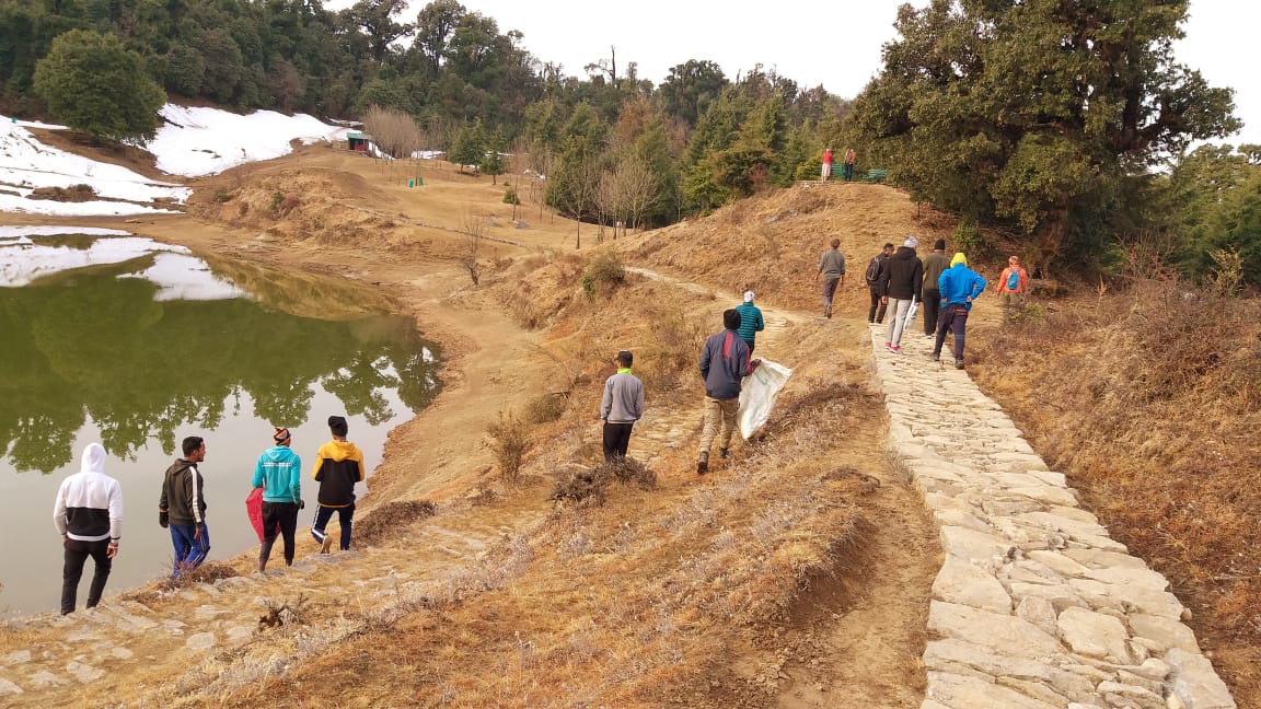 Clean Drive in Deoriatal Trek Route (Monal Festival) - Chopta Uttarakhand
